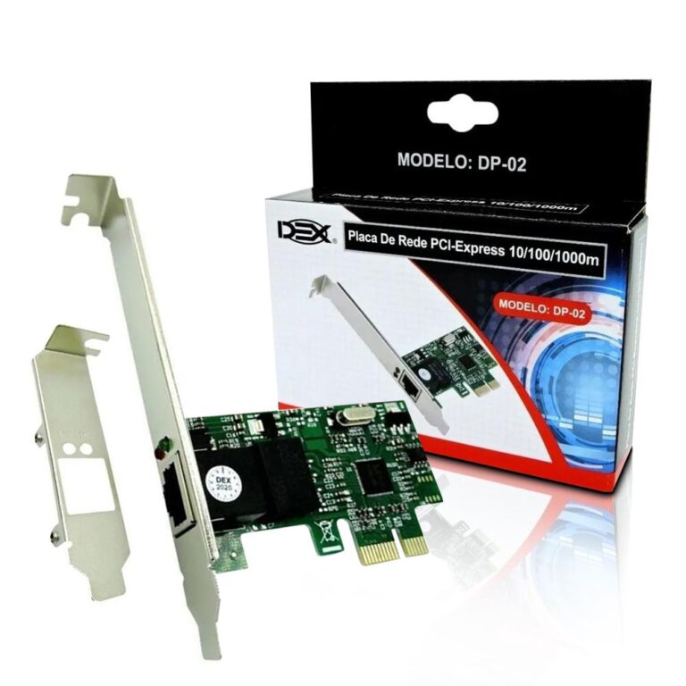 Placa De Rede Pci-e 10/100/1000 Low Profile Dex - DP-02 - Ipê Informática