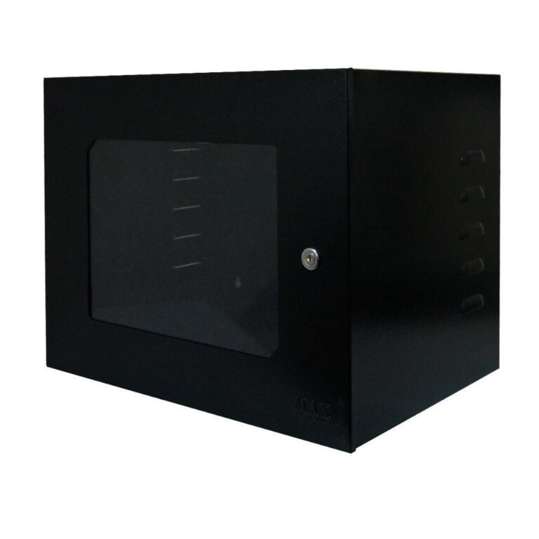 Mini Rack Max Eletron 19 Polegada 8u 350mm Porta Acrílica Com Fechadura - Ipê Informática