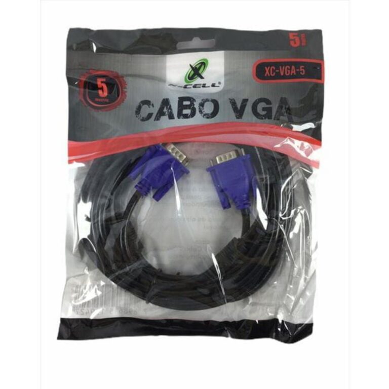 Cabo VGA X SVGA HP, 1080p, 2 Metros, Preto - DHC-VG100-2M - Ipê Informática